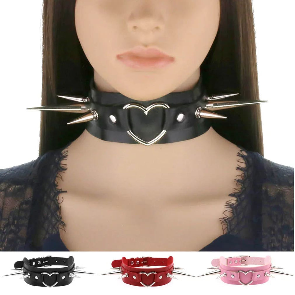 Extreme Spiked Collar Choker Gothic | Arcane Trail