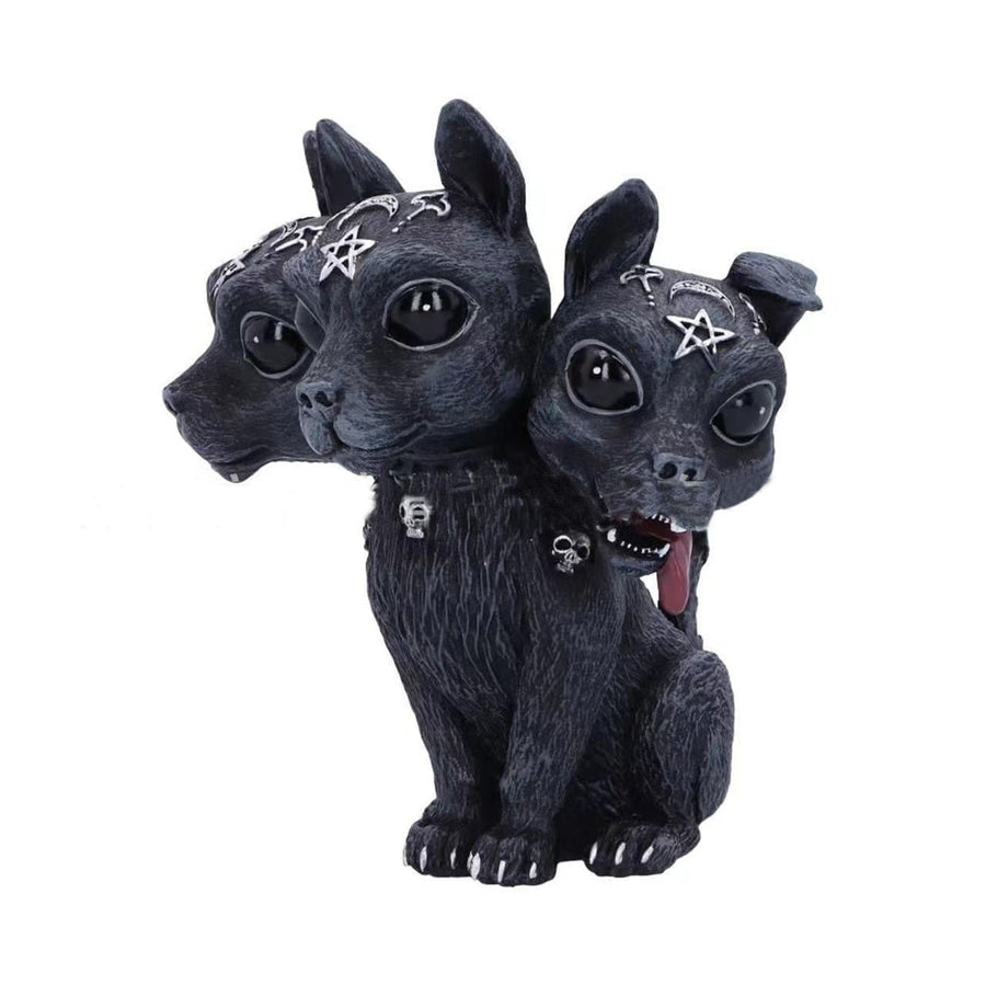 Cerberus Ornate Alter Statue Devil Dog Demon Wicca Witch Arcane Trail
