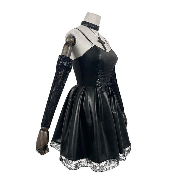 Death Note Misa Amane Cosplay Set Latex Goth Anime Girl | Arcane Trail