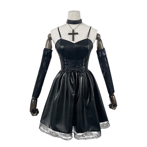 Death Note Misa Amane Cosplay Set Latex Goth Anime Girl | Arcane Trail