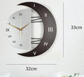 Lunar Moon Wall Clock Modern Futuristic Pagan Witch | Arcane Trail