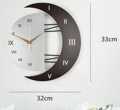 Lunar Moon Wall Clock Modern Futuristic Pagan Witch | Arcane Trail