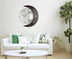 Lunar Moon Wall Clock Modern Futuristic Pagan Witch | Arcane Trail