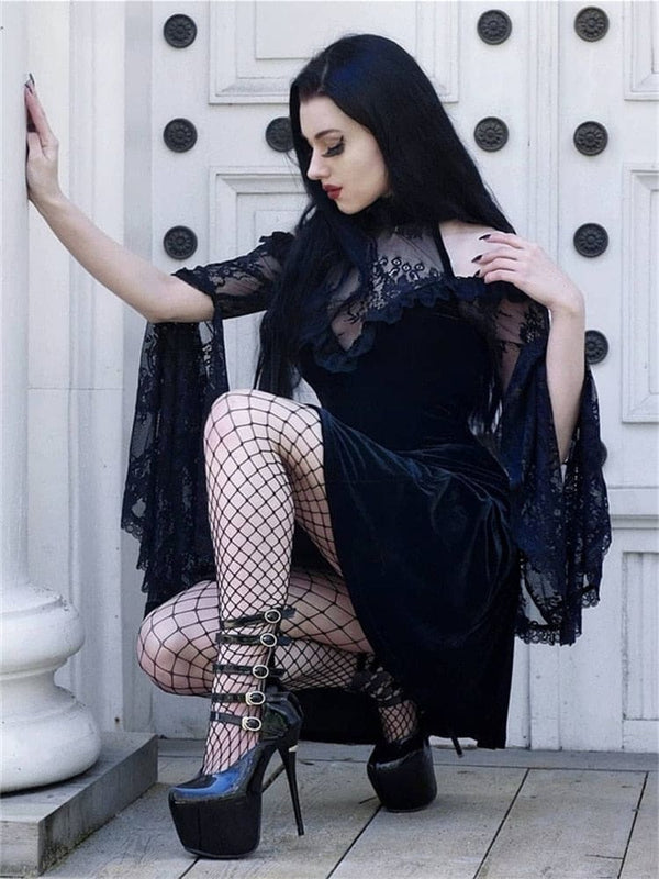 Midnight Bride Dress Gothic Dark Alternative Fashion Arcane Trail