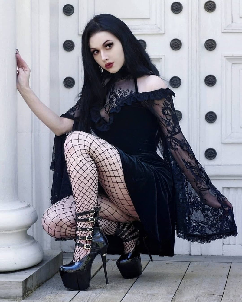 Midnight Bride Dress Gothic Dark Alternative Fashion Arcane Trail