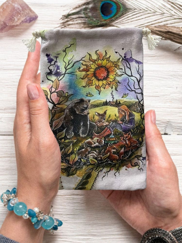 Mystic Tarot Card Storage Bags Reiki Occult Pagan Arcane Trail