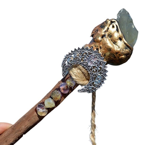 Natural Wood Summoning Wand Divination Pagan Wicca | Arcane Trail