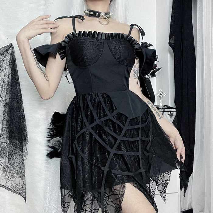 Spider Web Princess Dress Goth Occult Pagan | Arcane Trail