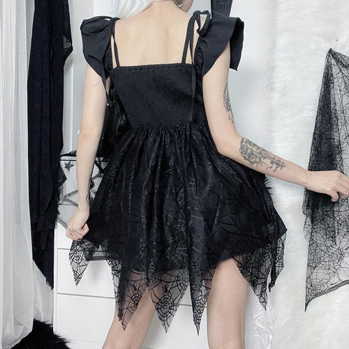 Spider Web Princess Dress Goth Occult Pagan | Arcane Trail