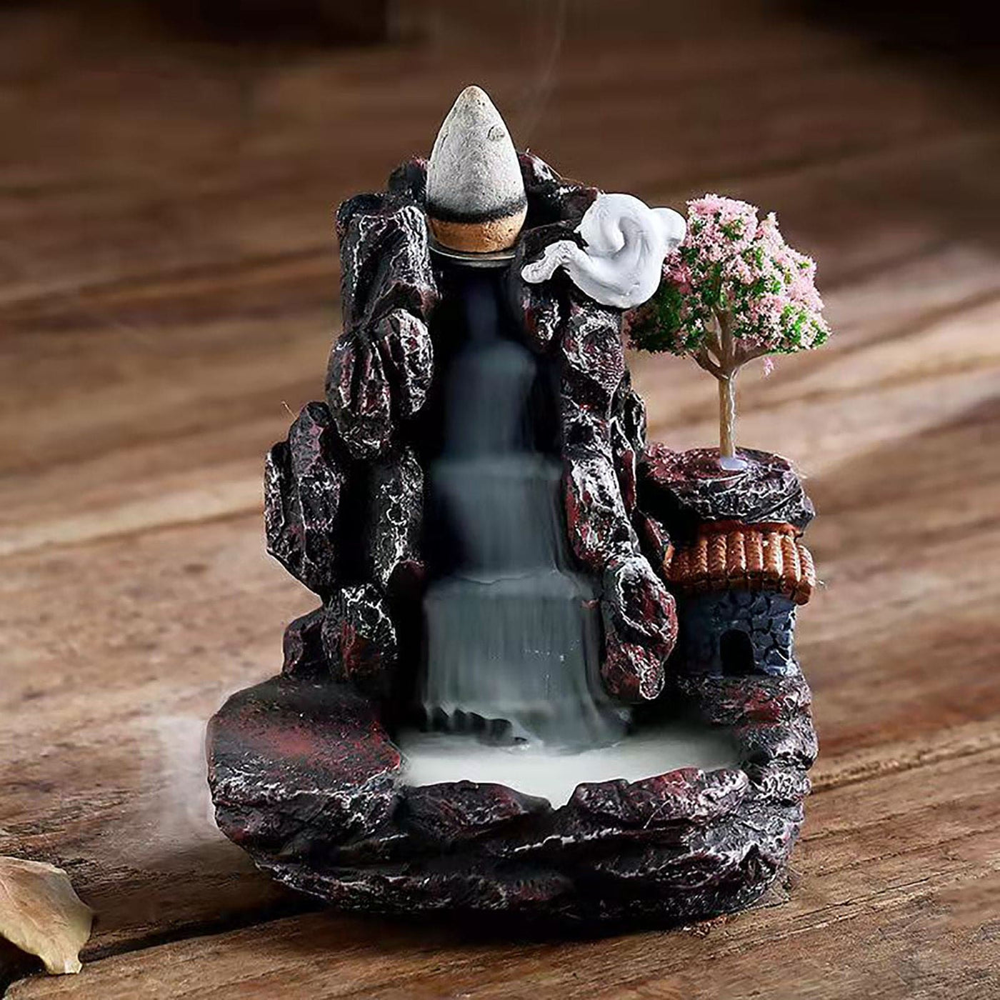 Tiny Village Backflow Incense Burner Overflow Cone Burn Arcane Trail