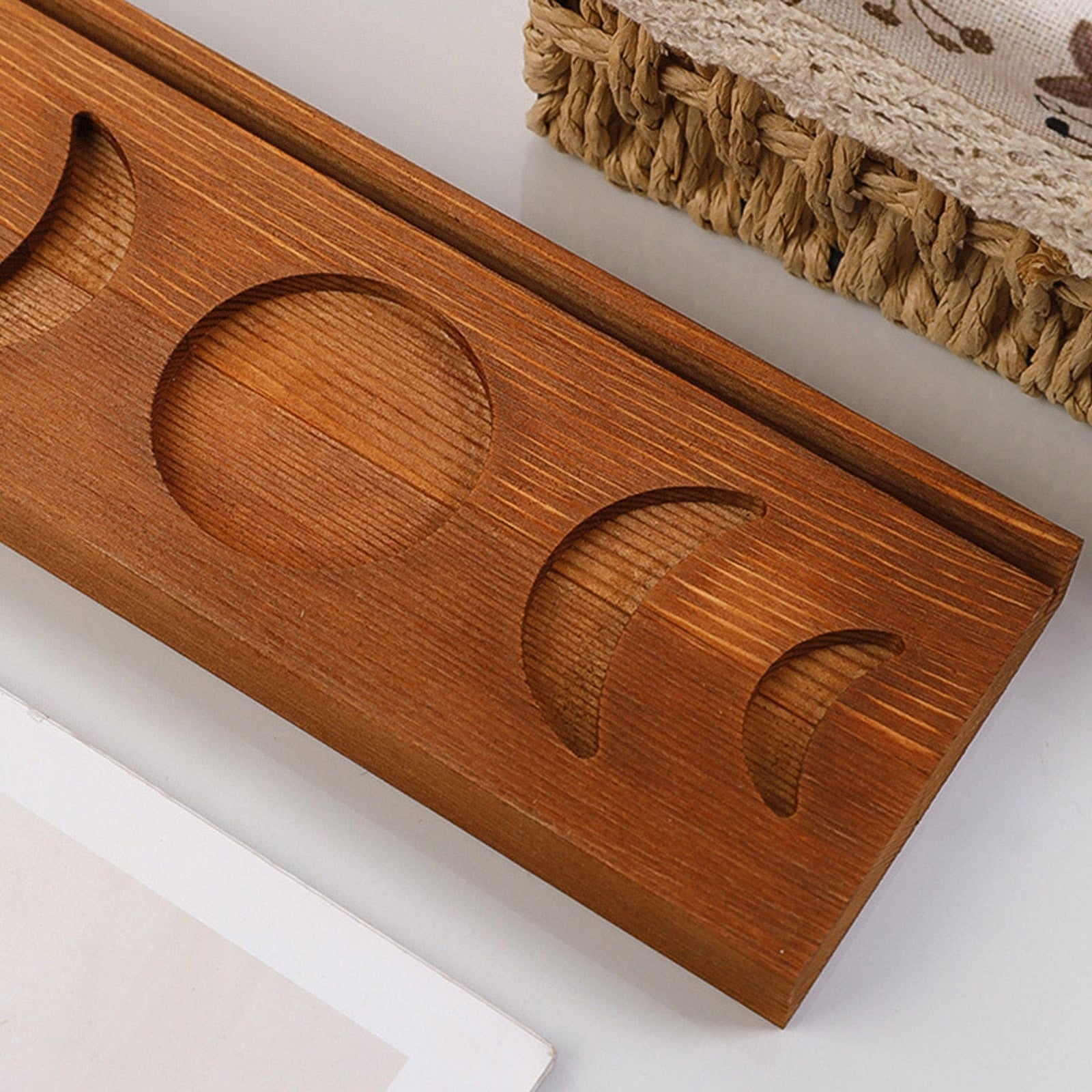 Wood Moon Phase Tarot Stand